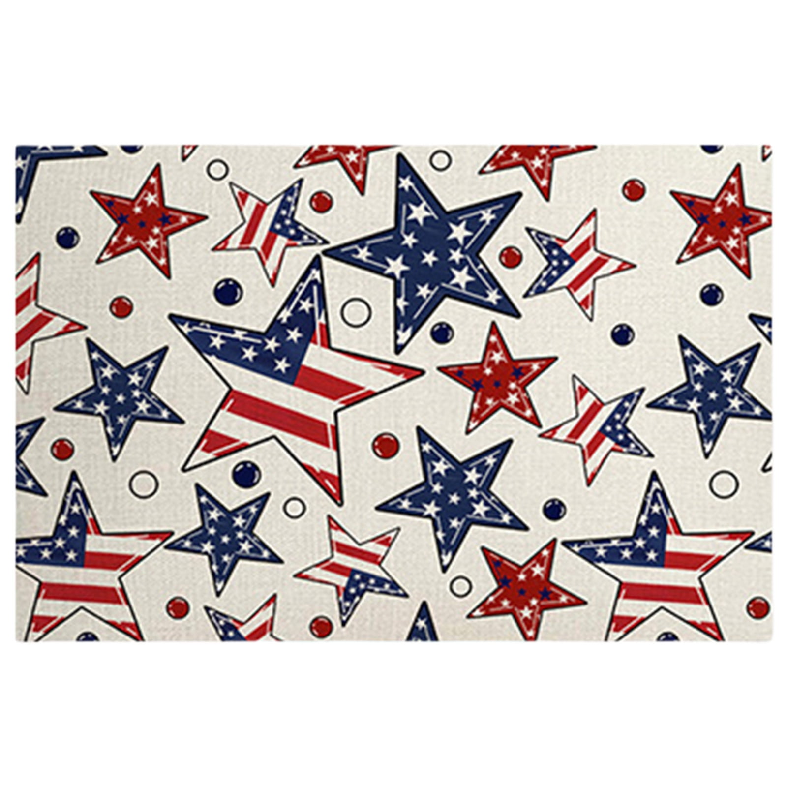 Lilixerw 4th of July Placemats Independence Day Patriotic American Flag ...