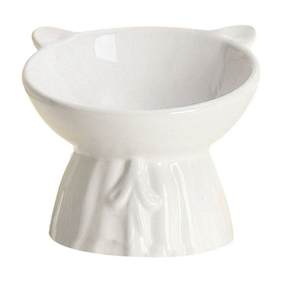 Lilixerw Ceramic Raised Cat Bowl,Anti-Tip Elevated Cat Food & Water ...