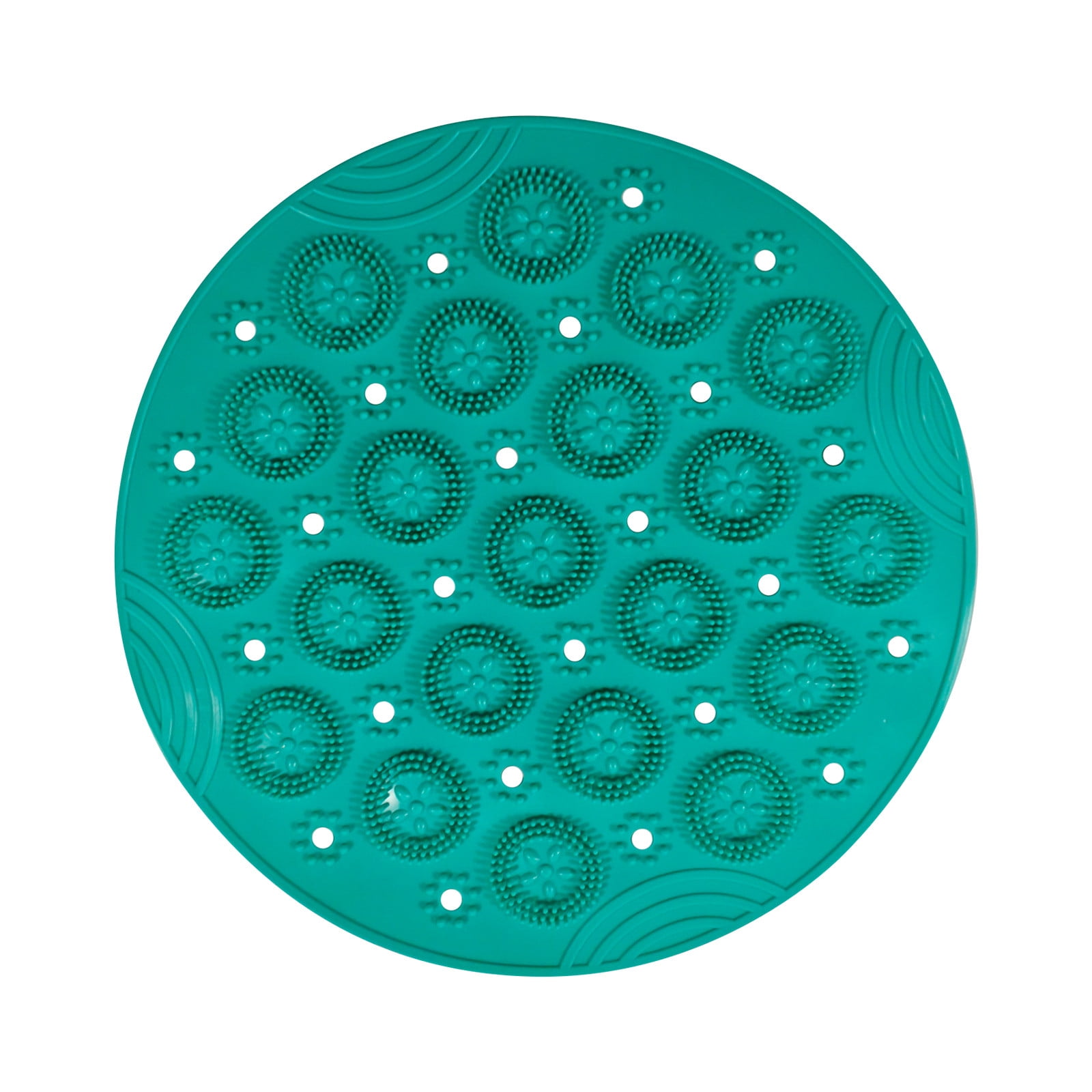 Lilixerw 12 x 12 inch Round Non Slip Shower Mat,Textured Surface Anti ...