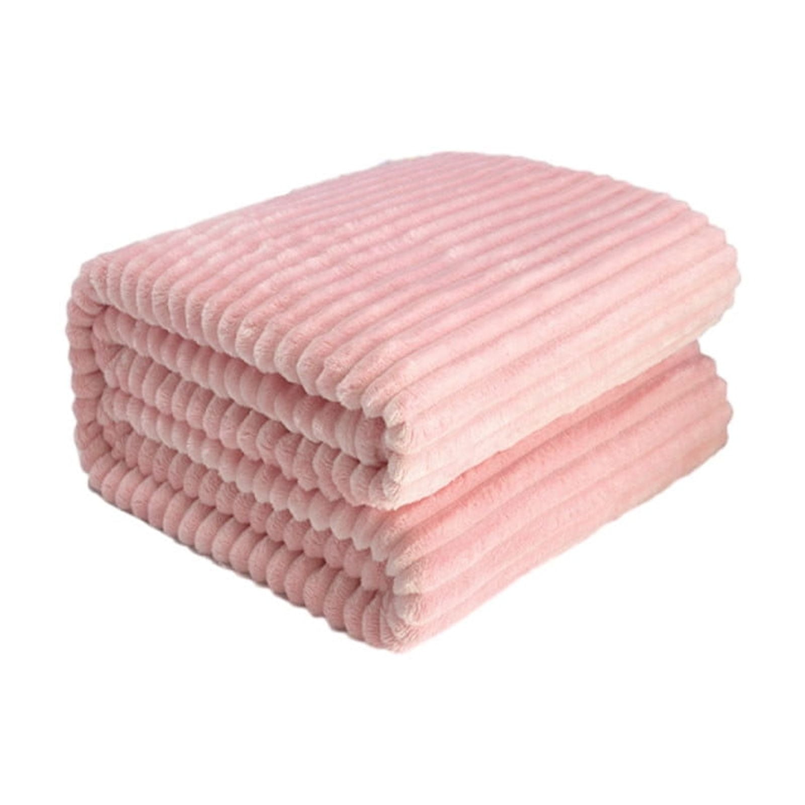 Lilixerw 28 x 39 inch Soft Fuzzy Plush Flannel Throw,Thick Striped ...