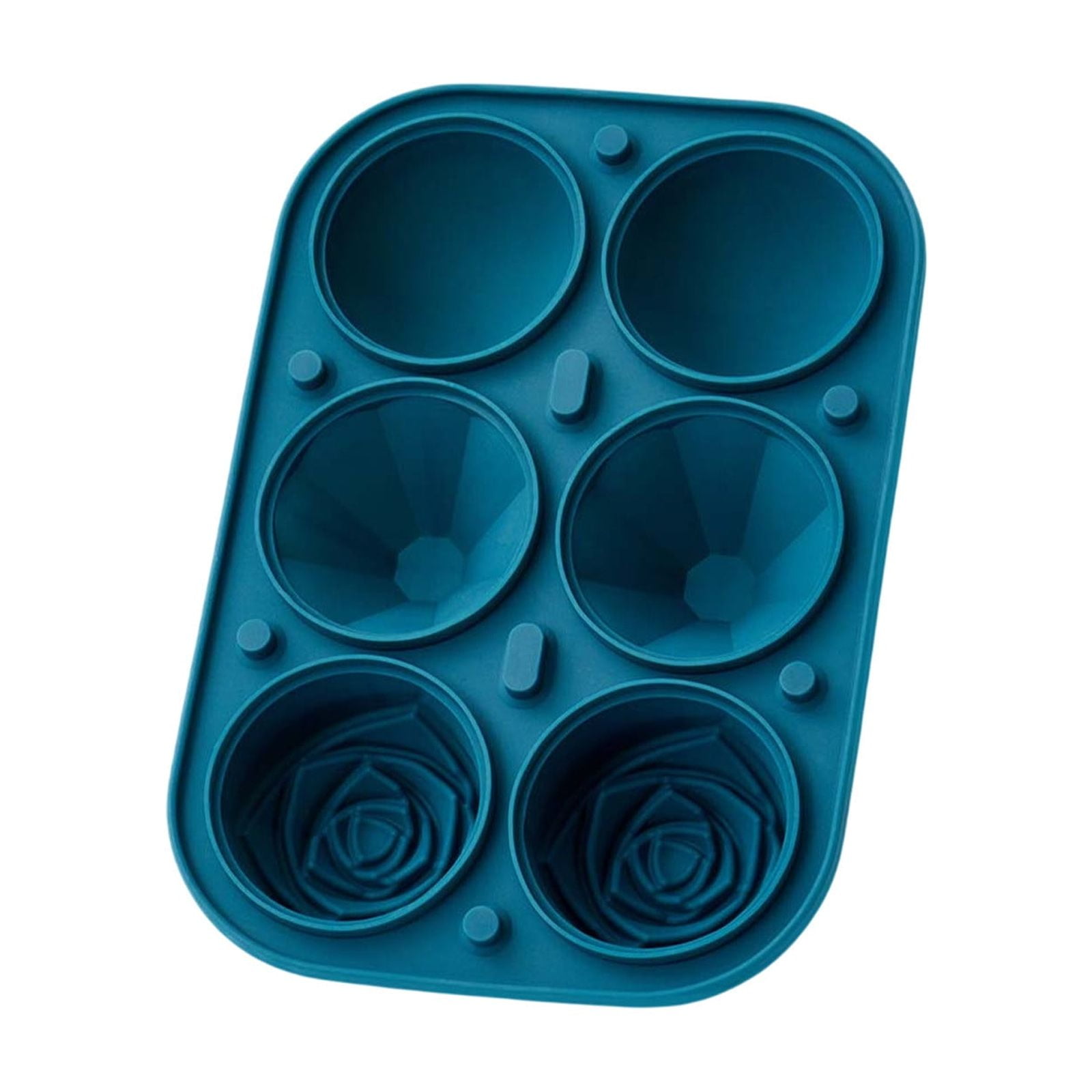 Lilixerw Clearance 3 in 1 Ice Cube Tray,Rose Ice Cube Trays,6 Cavity ...