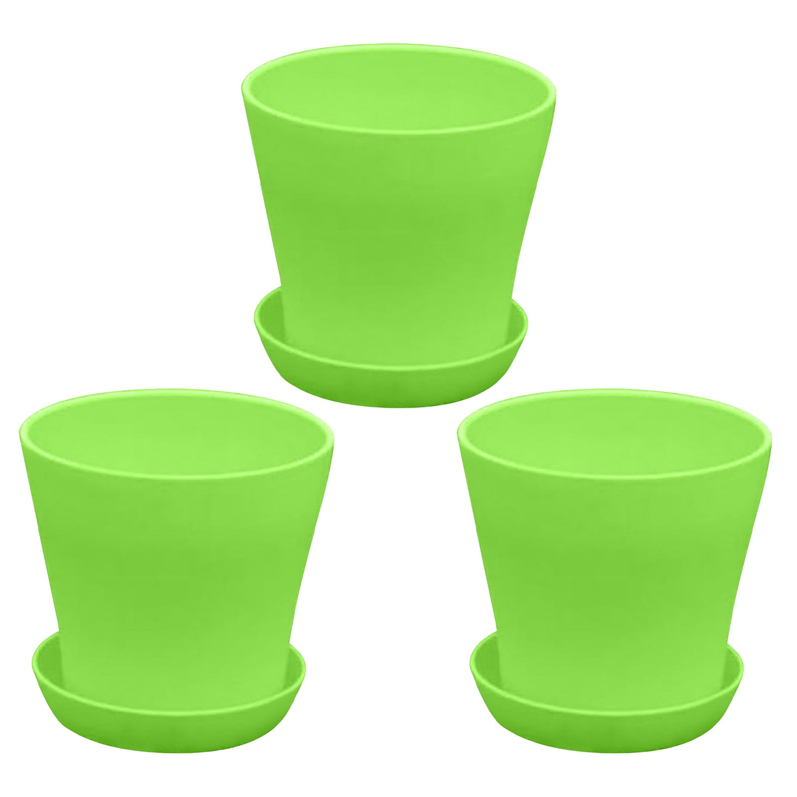 Lilixerw 3pcs Plant Pots,Flower Pots Outdoor Planter Planting with ...