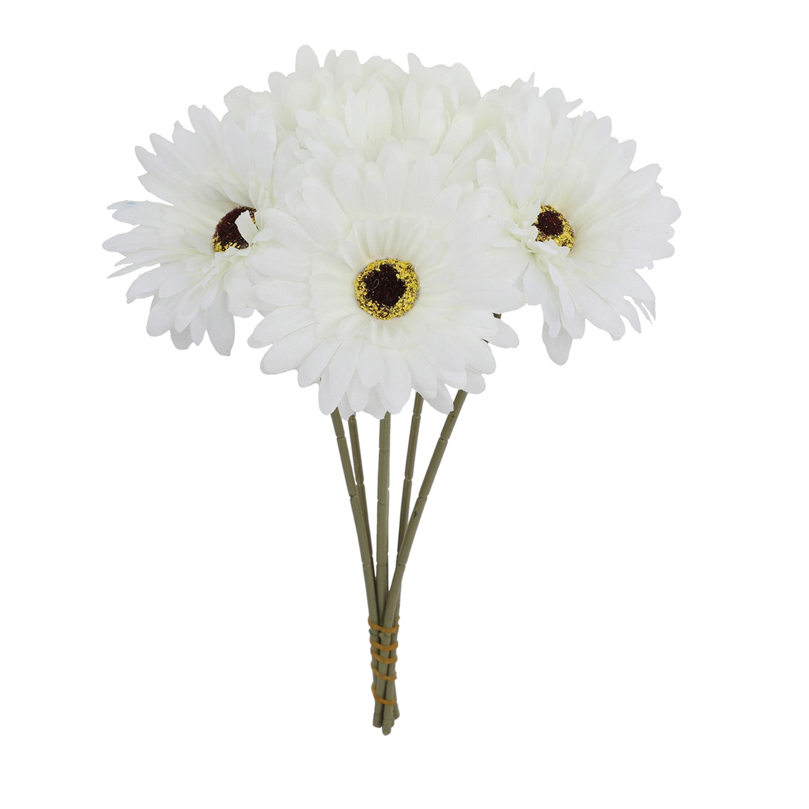 Lilixerw 6 Bundles Artificial Silk Gerbera Daisy Flowers Bulk Realistic ...