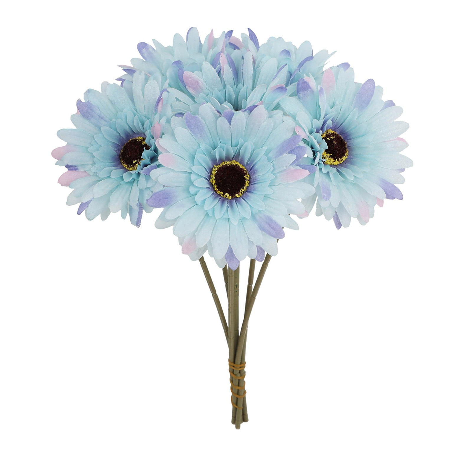Lilixerw 6 Bundles Artificial Silk Gerbera Daisy Flowers Bulk Realistic ...