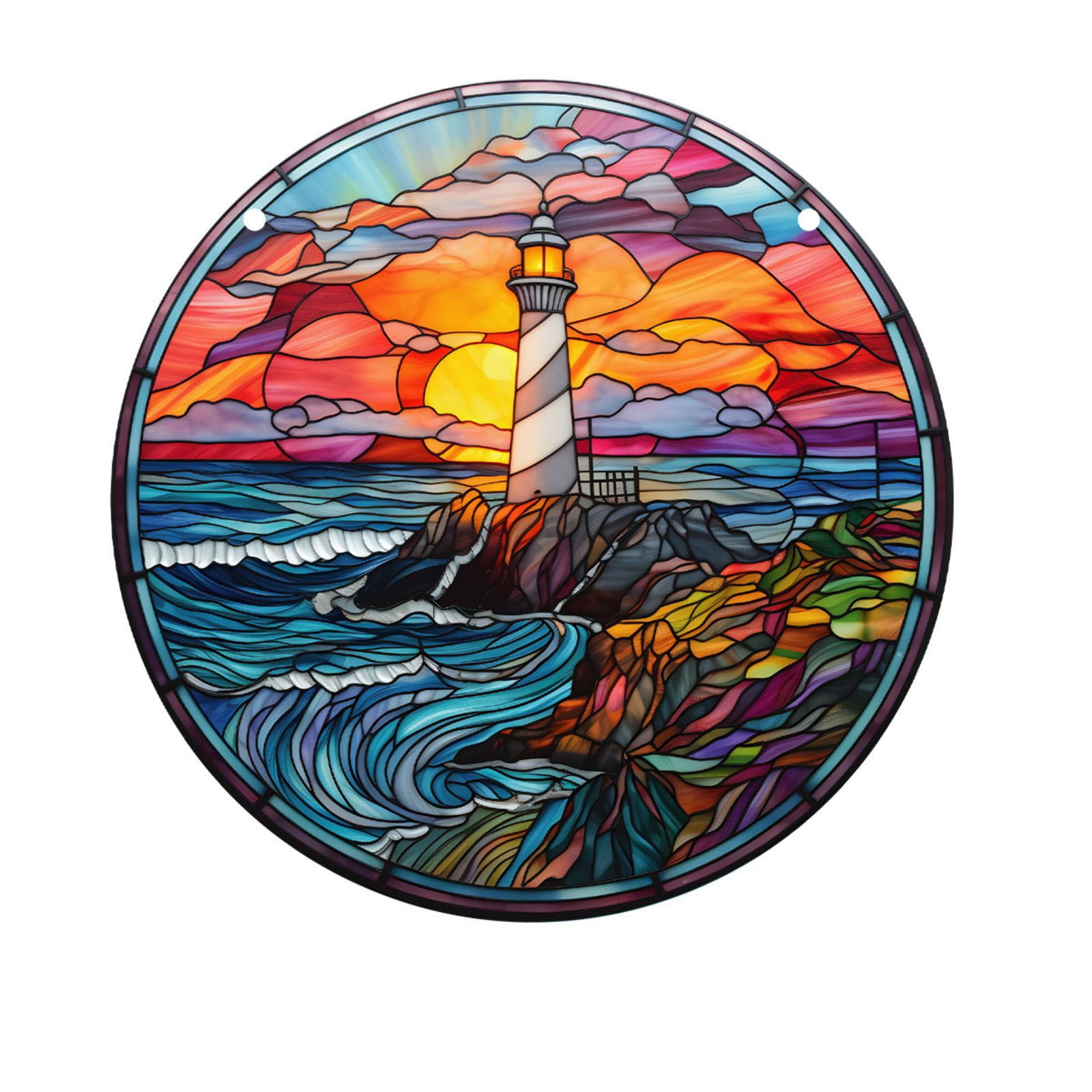 Lilixerw Acrylic Window Hanging Lighthouse Garden Suncatcher,Lighthouse ...