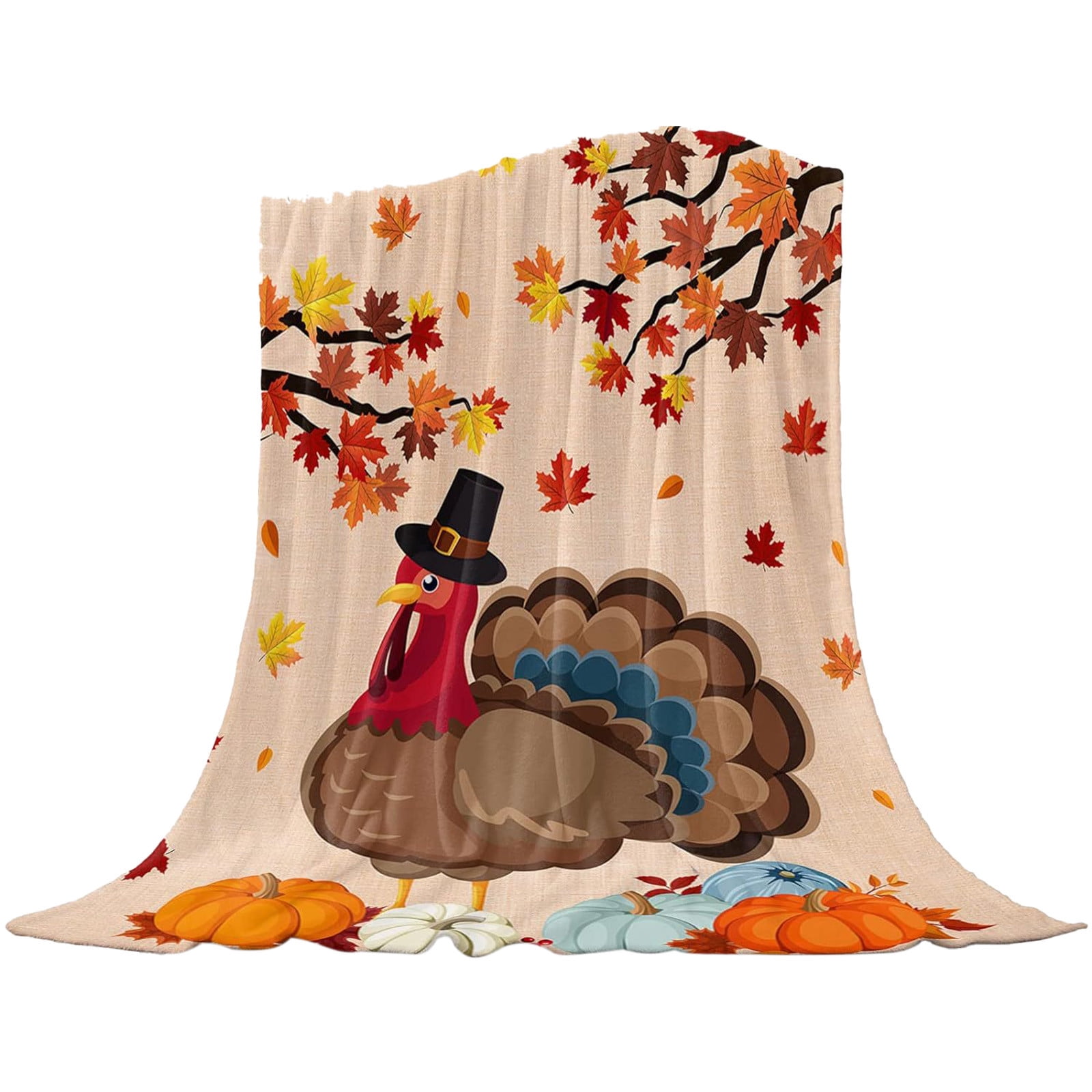 Lilixerw Cute Fall Throw Blanket,Soft Skin-Friendly Fall Blanket for ...