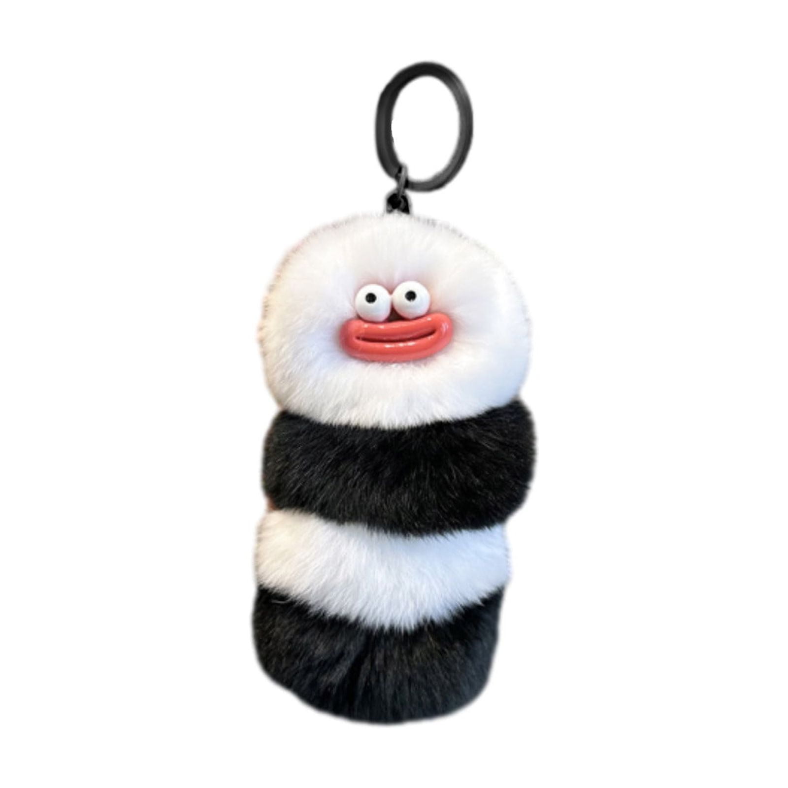 Lilixerw Cute Keychain Caterpillar Plush Keychain Accessories,Kawaii ...