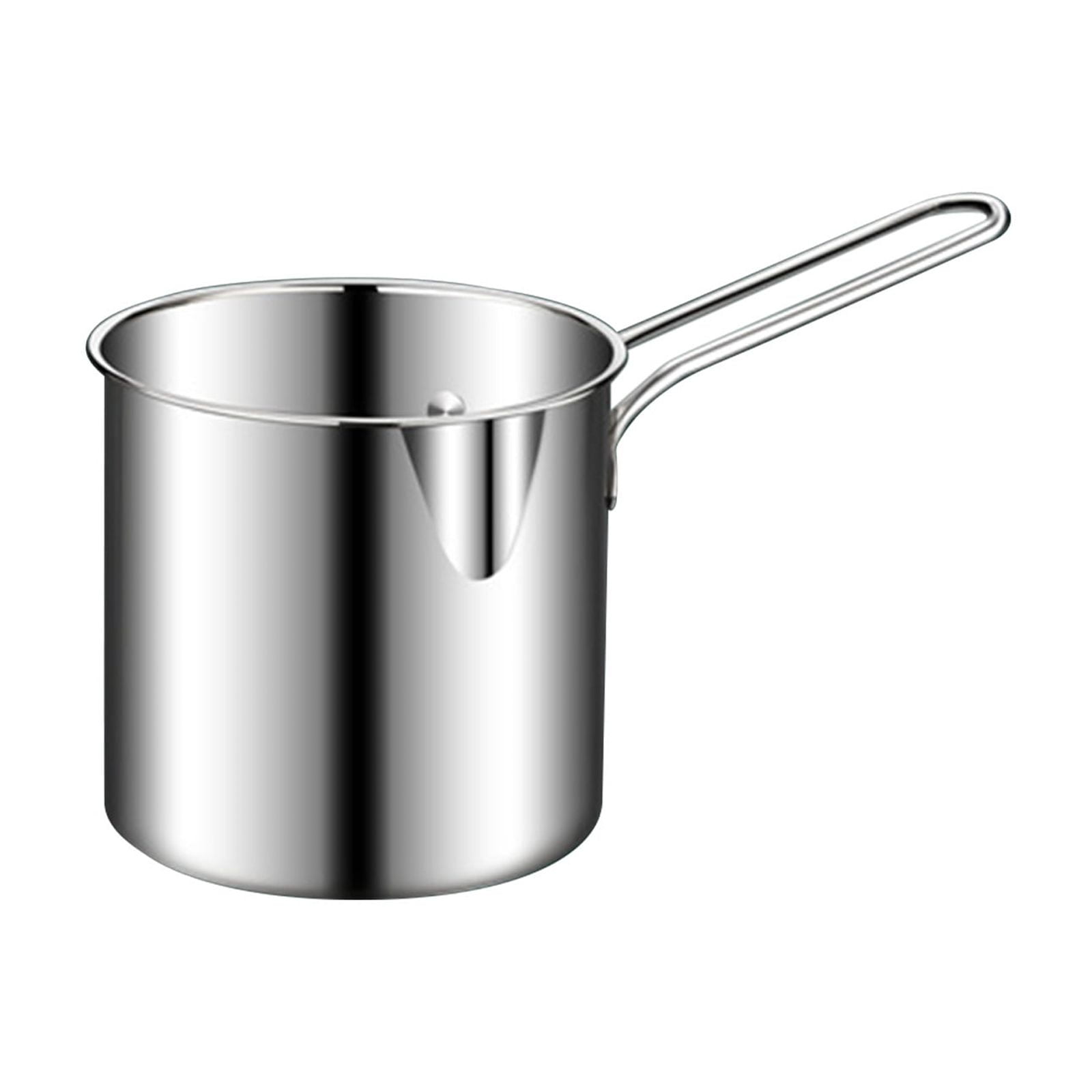 Lilixerw Deep Fryer Pot Stainless Steel Mini Deep Oil Fryer with ...