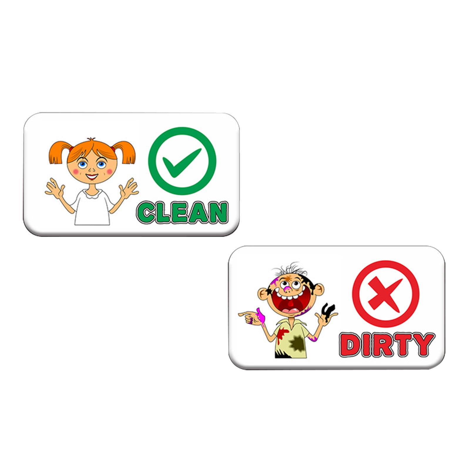 Lilixerw Double-Sided Dishwasher Magnet Clean Dirty Sign,Clean and ...