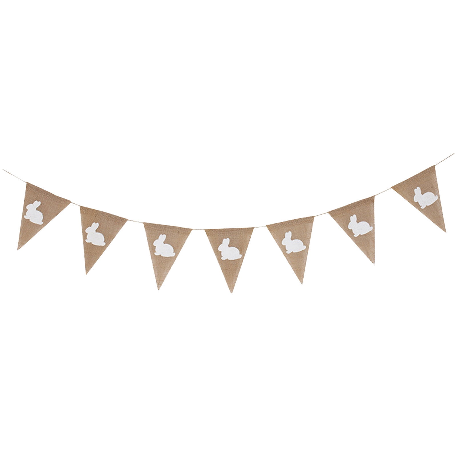 Lilixerw Easter Bunny Banner,Rabbit Bunting Banner,Easter Garland ...