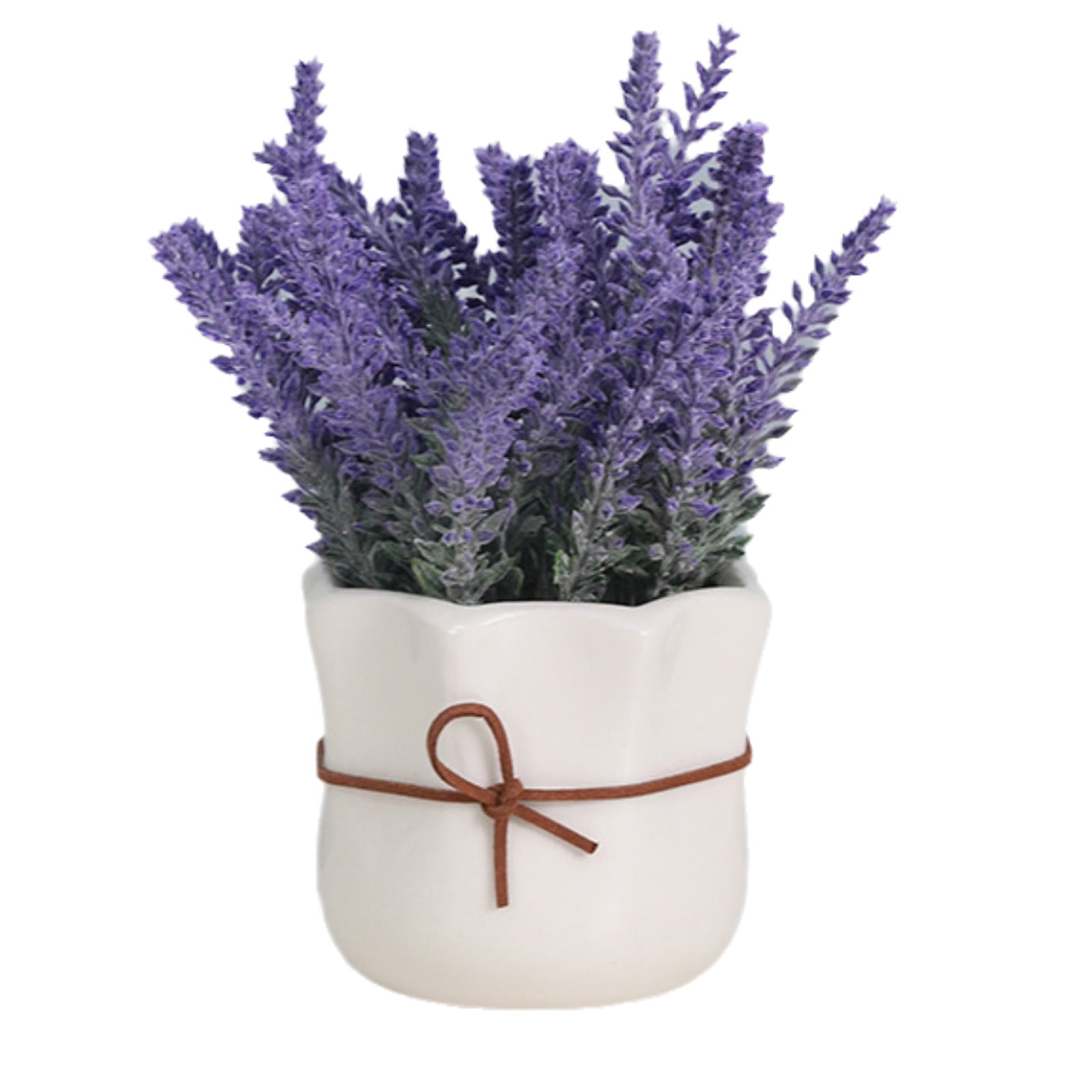 Lilixerw Fake Lavender Plant in Pot,Faux Lavender Flowers Artificial ...