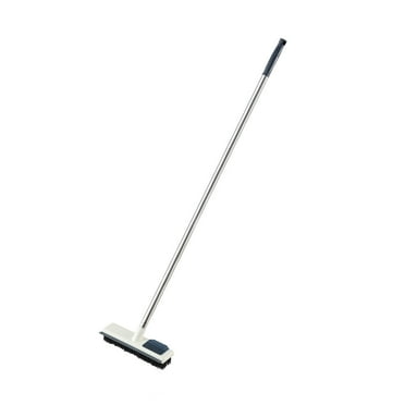 Specollect Floor Scrub Brush with Long Handle, 2 in 1 Scrape and Heavy ...