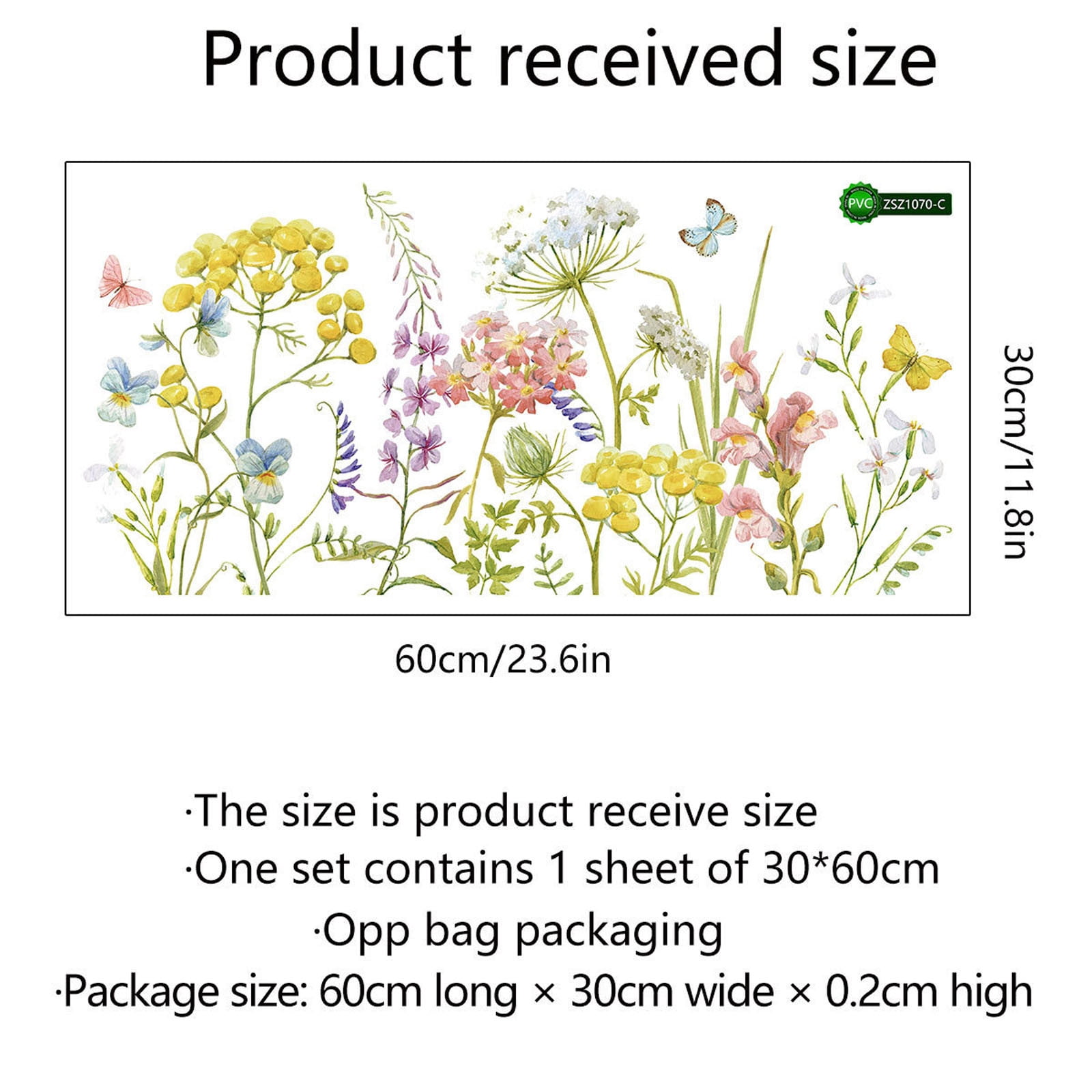 Lilixerw Clearance Flower Window Clings Wall Stickers,Waterproof ...