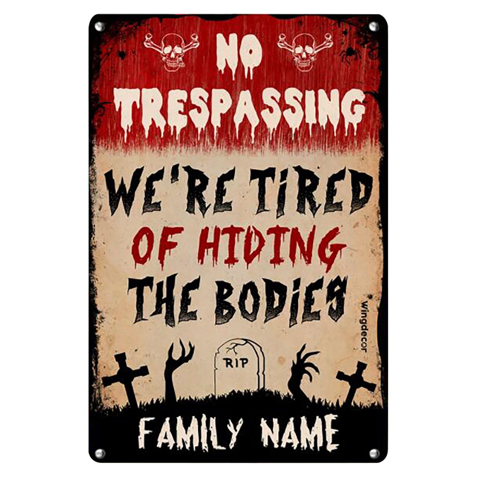 Lilixerw Clearance Halloween Porch Sign,for Front Door or Yard Standing ...