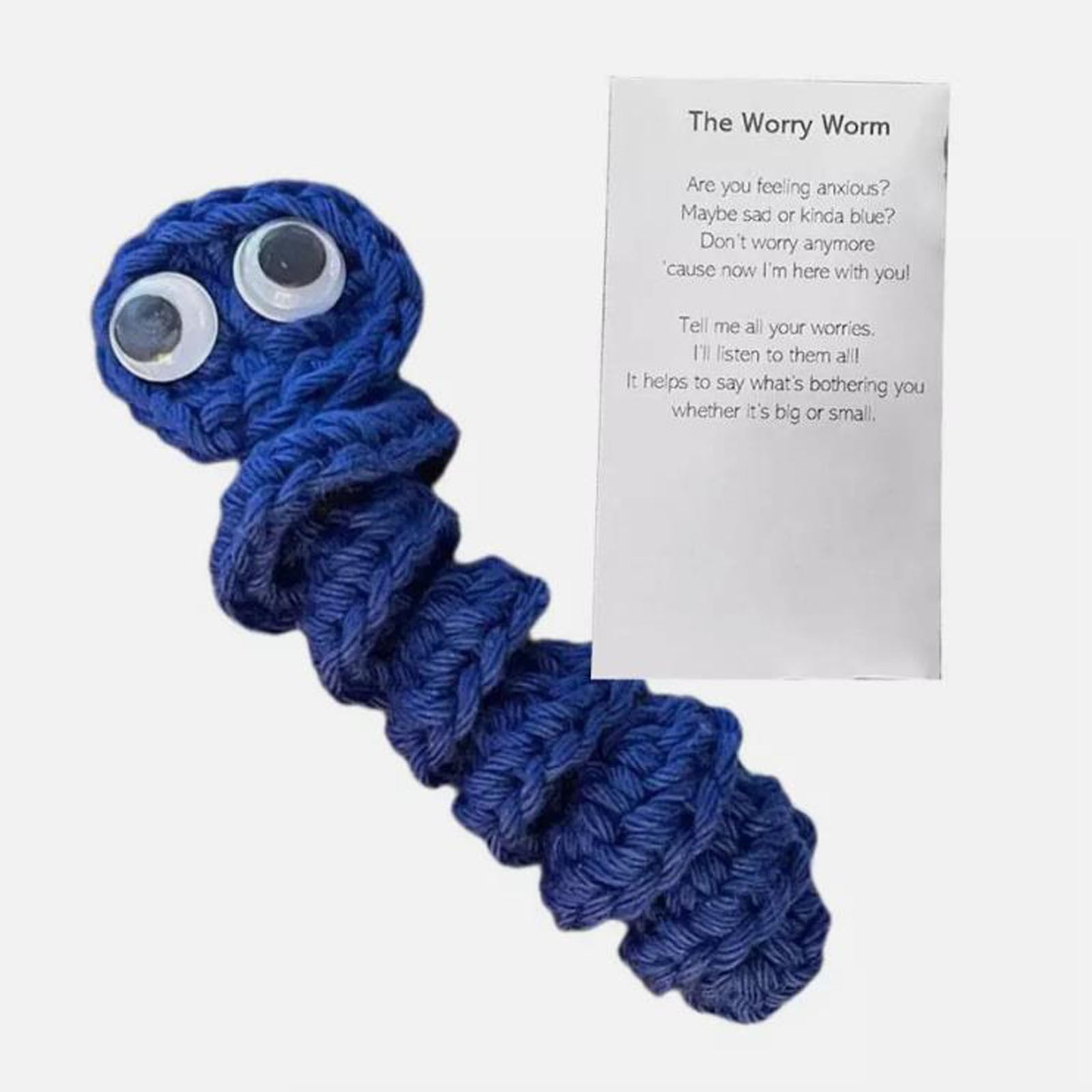 Lilixerw Handmade Crochet Green Worm,Pocket Hug Token,Squeeze Toy ...