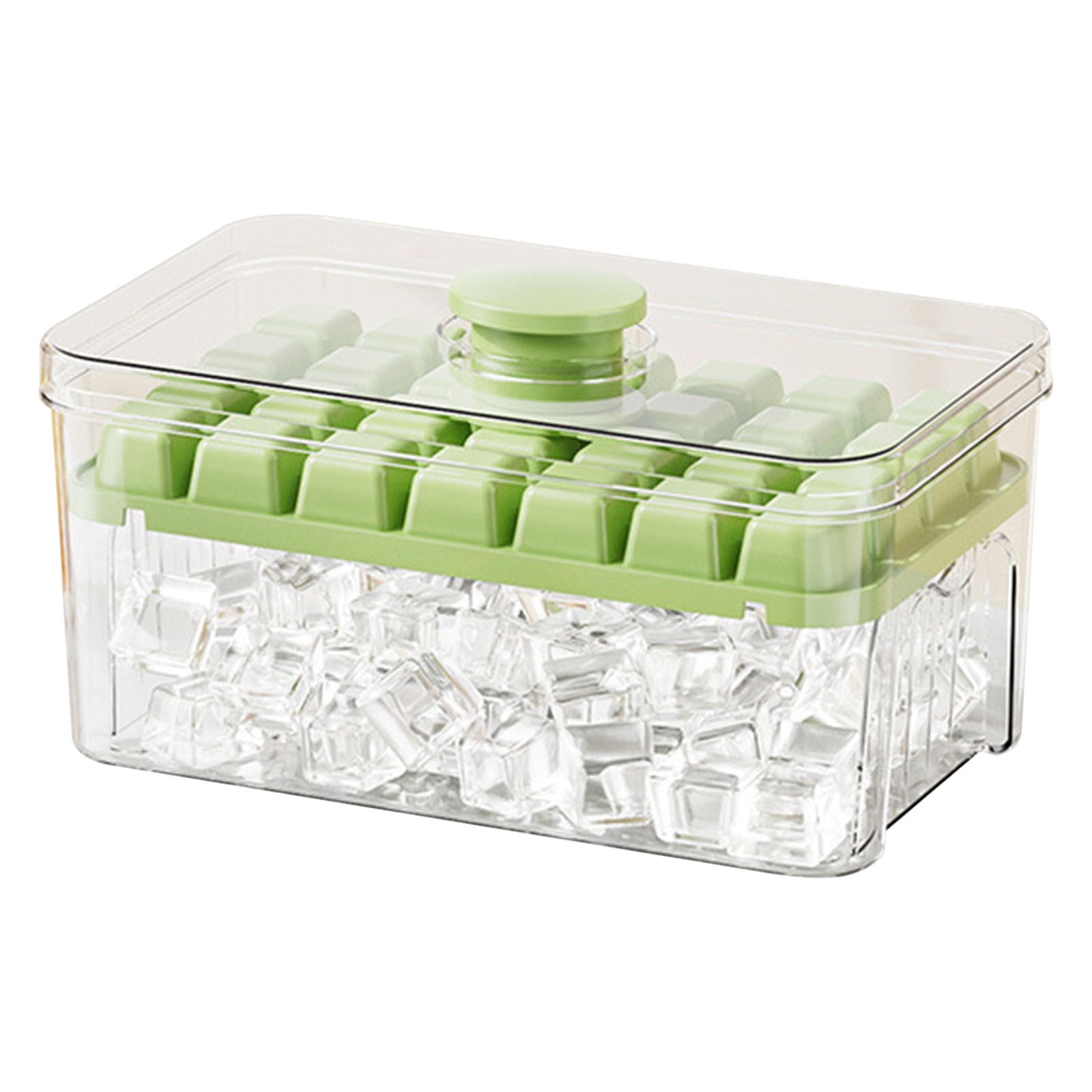 Lilixerw Ice Cube Tray with Lid and Bin,Ice Trays for Freezer,Ice Cube ...
