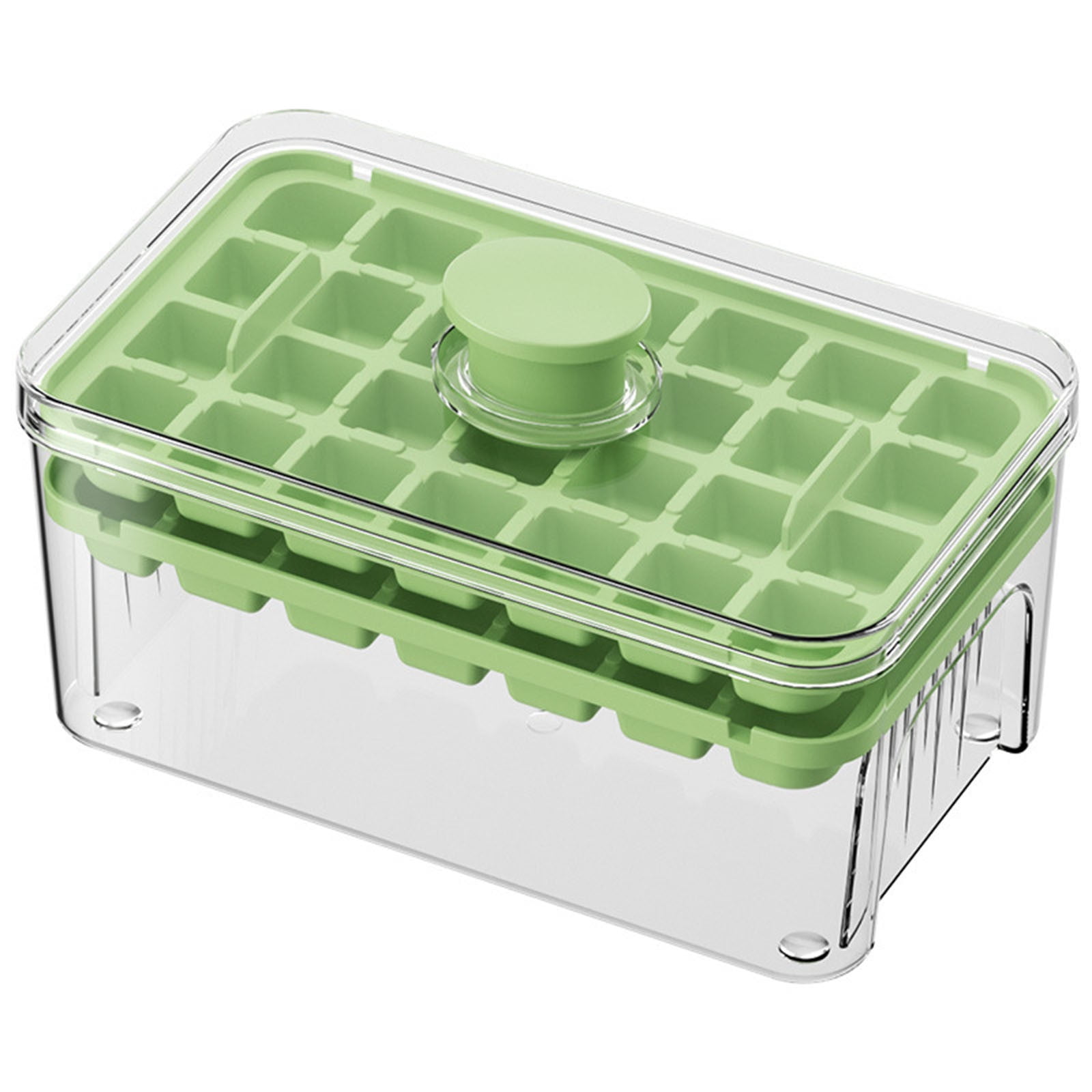 Lilixerw Ice Cube Tray with Lid and Bin,Ice Trays for Freezer,Ice Cube ...
