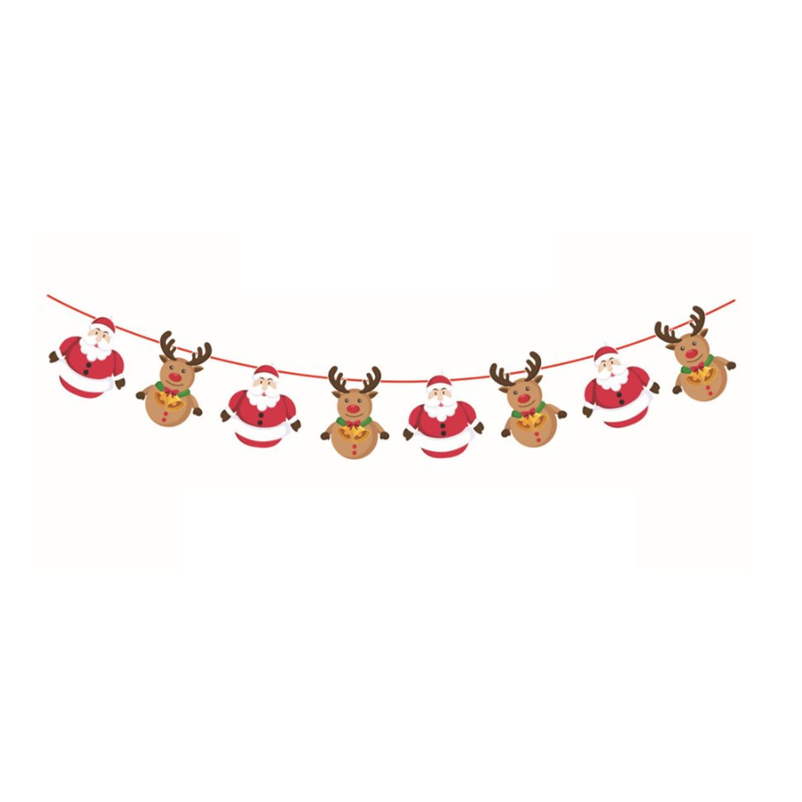 Lilixerw Merry Christmas Banners Party Decorations,Paper Hanging Banner ...
