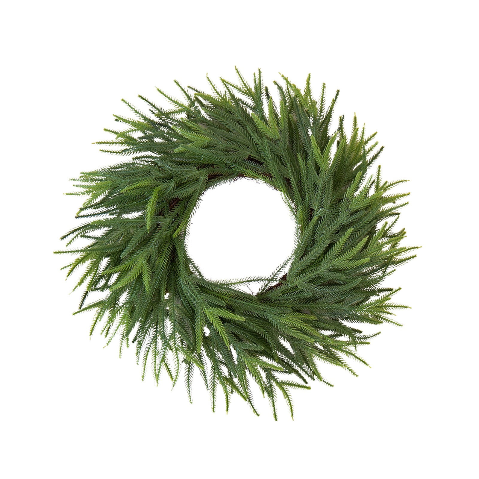 Lilixerw Norfolk Pine Wreath for Front Door,Real Touch Norfolk Pine ...