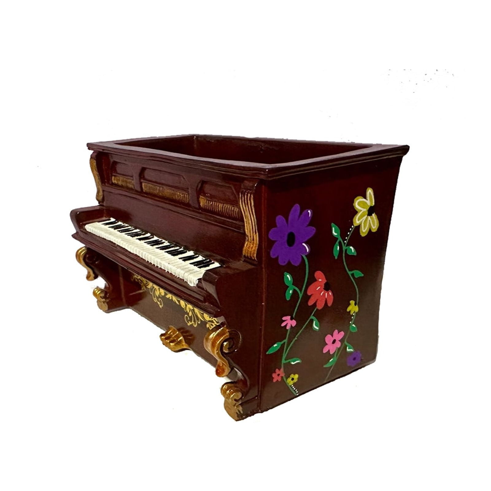 Lilixerw Piano-Planter Retro Luxury Style Piano Flower Pot Garden ...