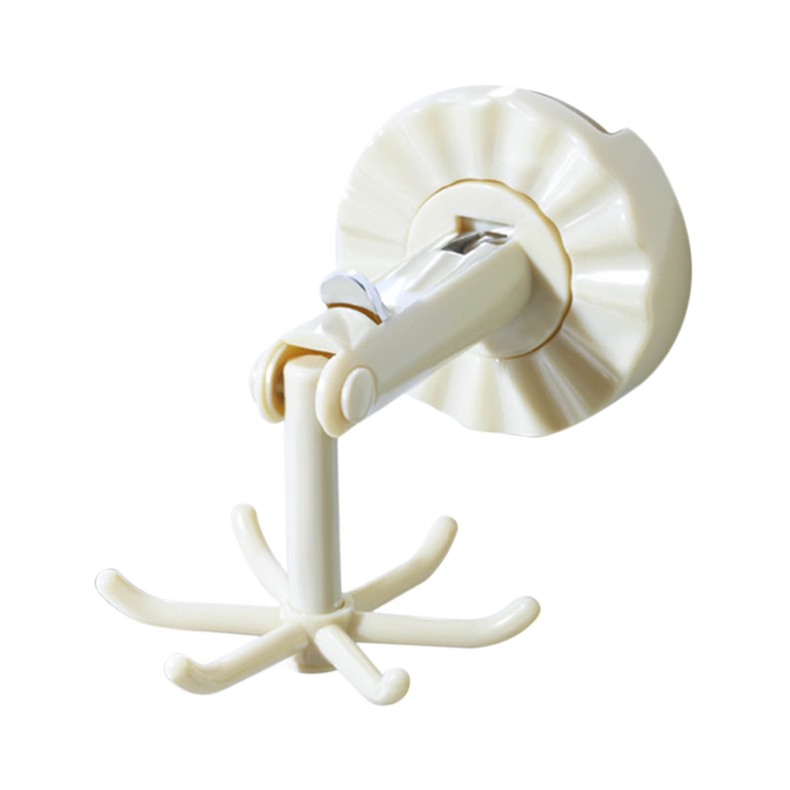 Lilixerw Swivel Hook with Suction Cup,No Drilling Reusable Shower Hook ...