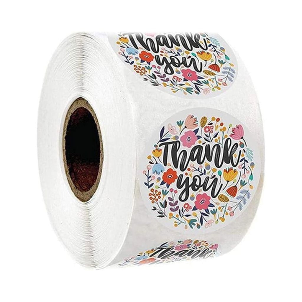 Lilixerw Thank You Stickers,500 PCS Sealing Stickers Thank You Label ...