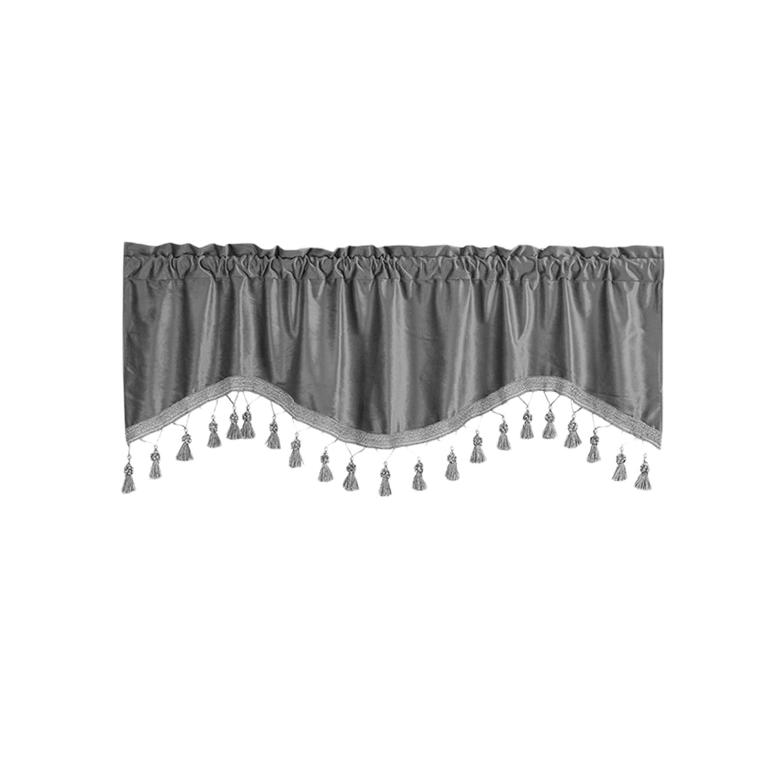 Lilixerw Triangle Valance Curtains for Living Room,Rod Pocket Farmhouse ...
