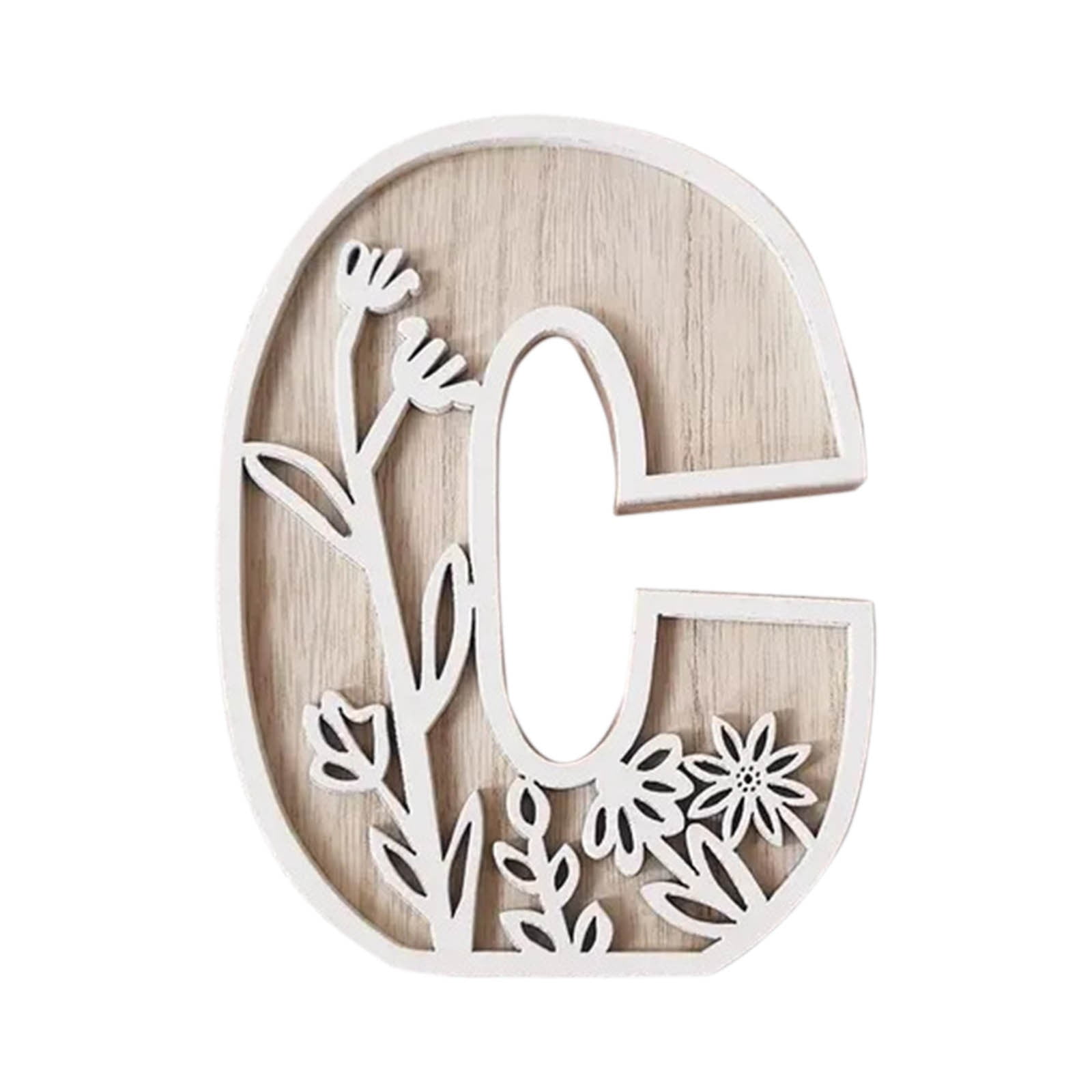 Lilixerw Wooden Carved Alphabet Letter Home Decor,House Number Shop ...