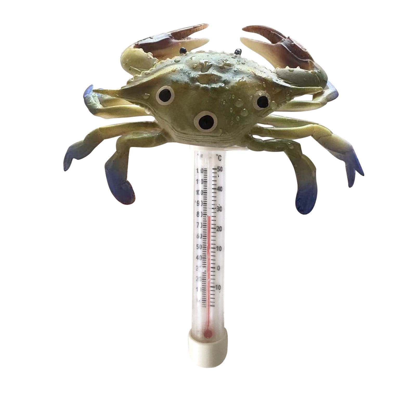 Lilixerw Crab Floating Pool Thermometer,with String,Easy Accurate ...