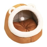 Lilixerw Cute Cat Beds for Indoor Cats - 2 in 1 Cat Cave Bed for ...