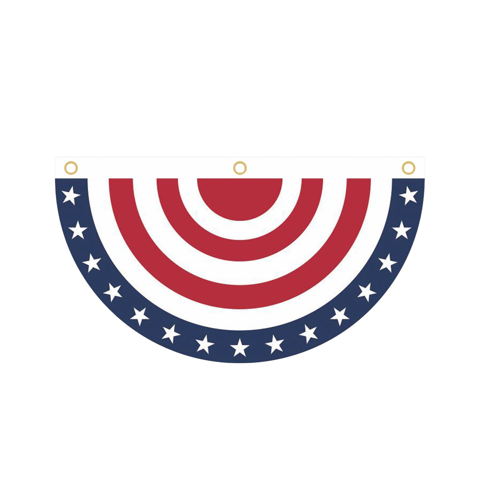 Lilixerw Fan-Shaped Independence Day Garden Flag, 17.72x35.43 Inches ...