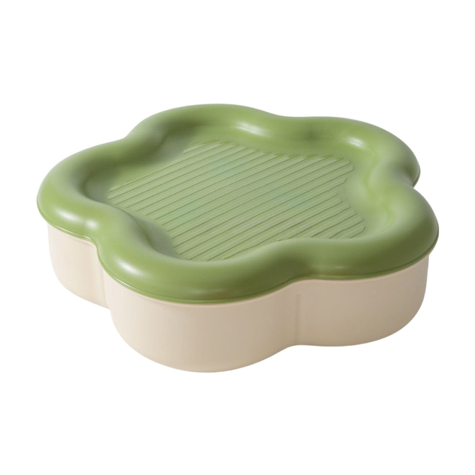 Lilixerw Flower Shape Serving Tray with Lid,Portable Snackle Box ...