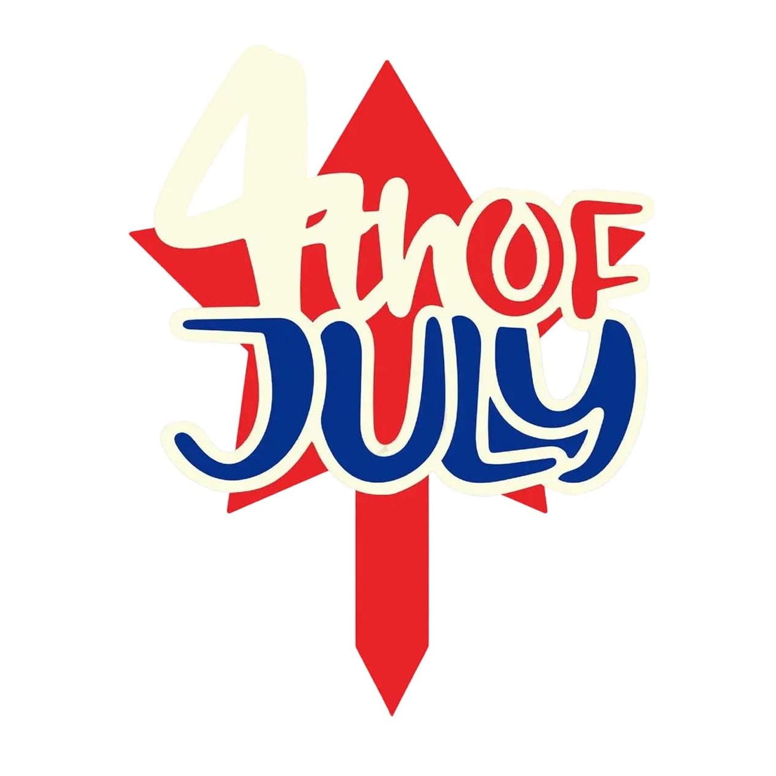 Lilixerw Garden Stake 4th of July American Yard Sign Ground Insert ...