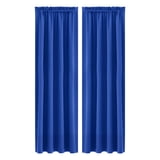 Lilixerw Large Curtains for Living Room,Blackout Solid Color Silk ...