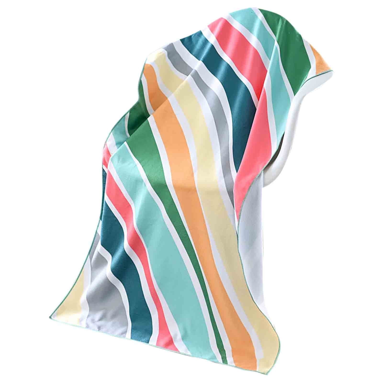 Lilixerw Microfiber Beach Towel,Thin Sand Free Quick Dry Light Weight ...