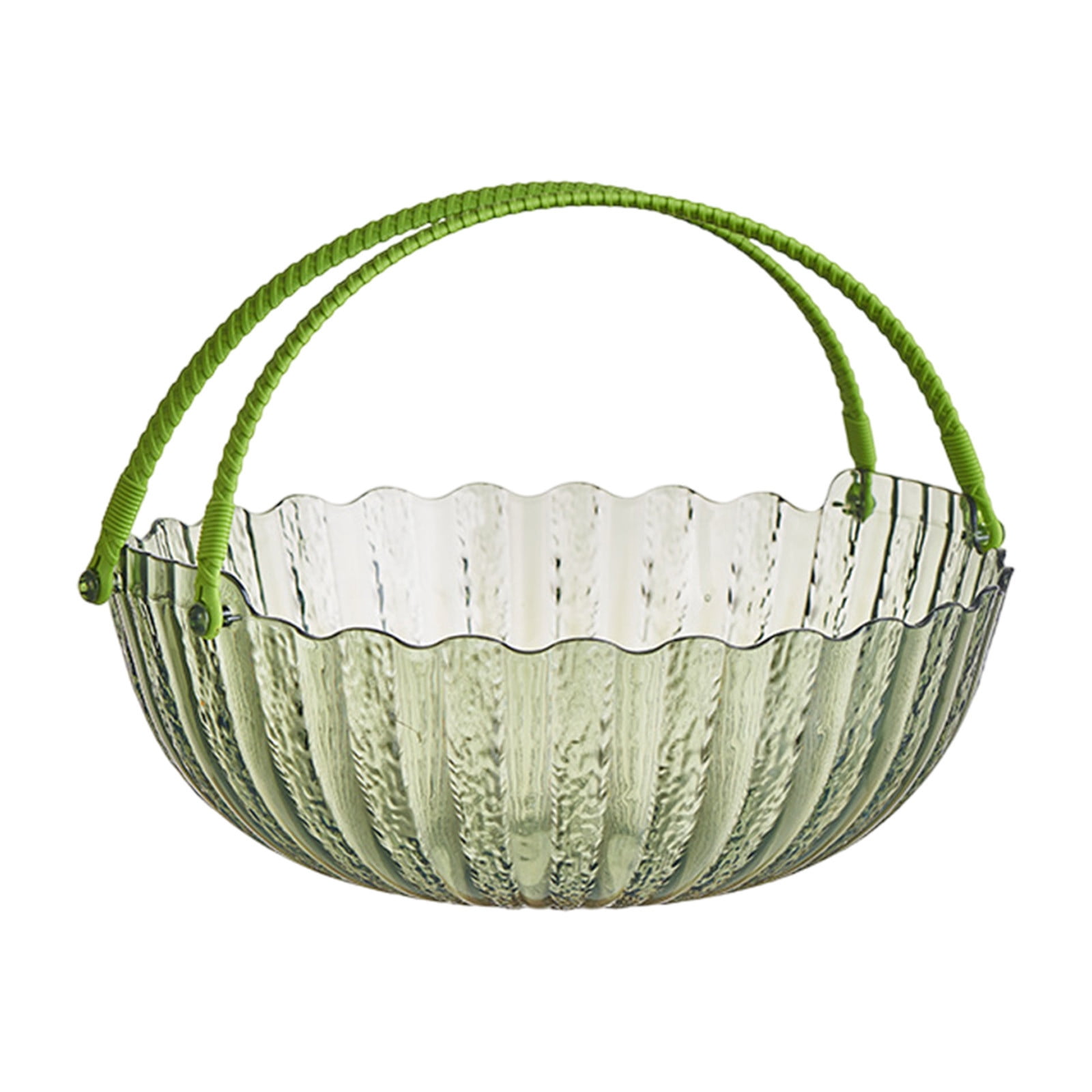 Lilixerw Round Cube Fruit Serving Tray,with Handle,Home Decorative ...