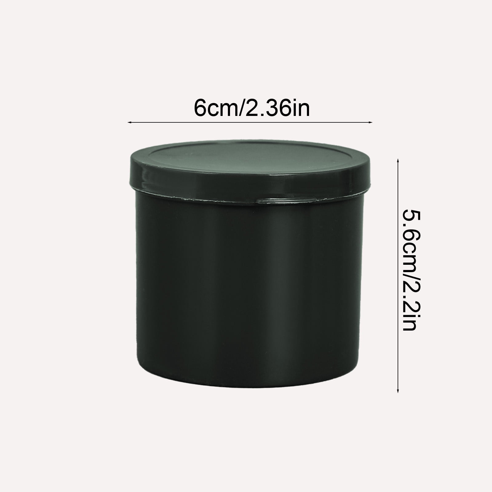Lilixerw Round Plastic Box Transparent Round Box Container with Lid ...