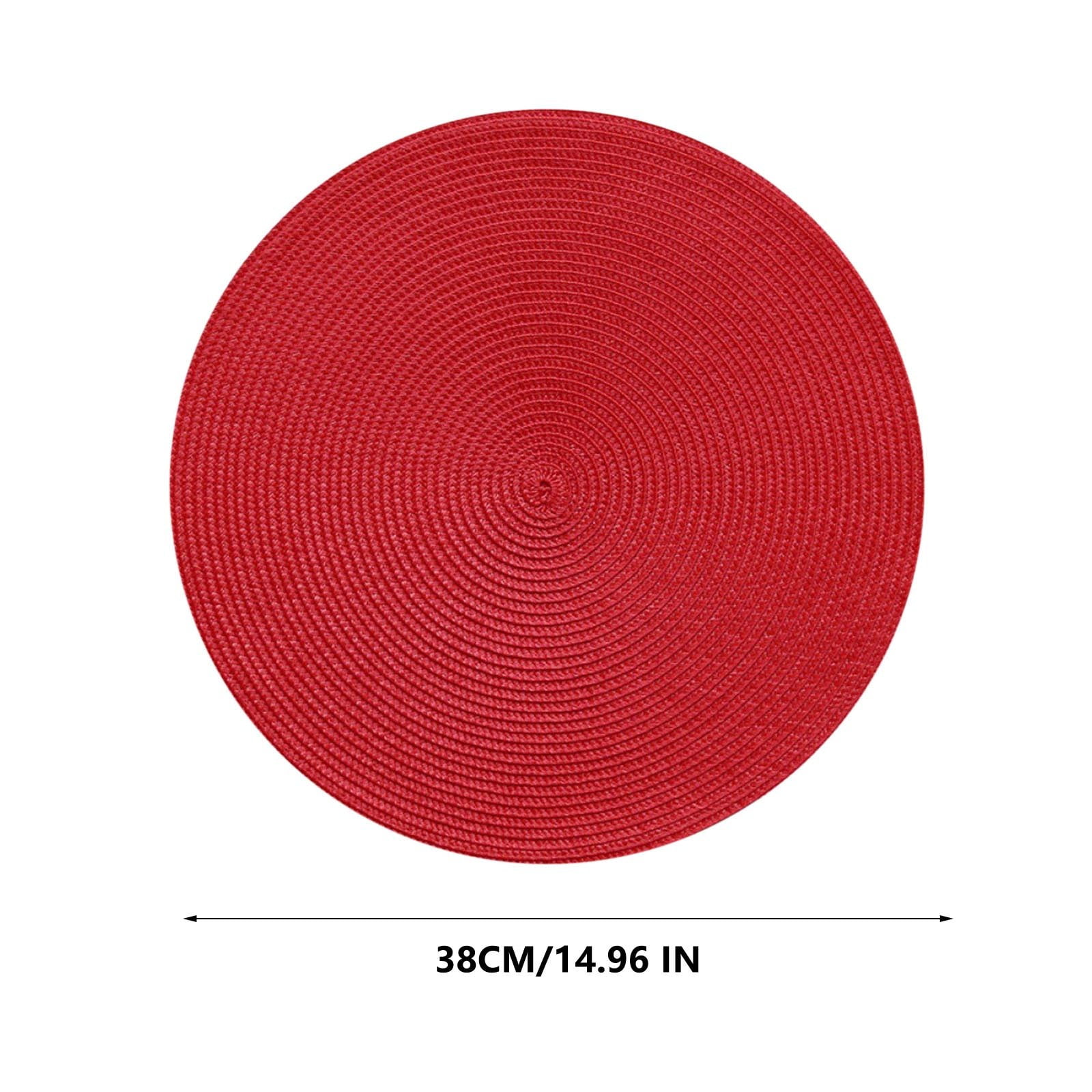 Lilixerw Round Woven Placemats,Table Braided Mats for Dining Tables ...