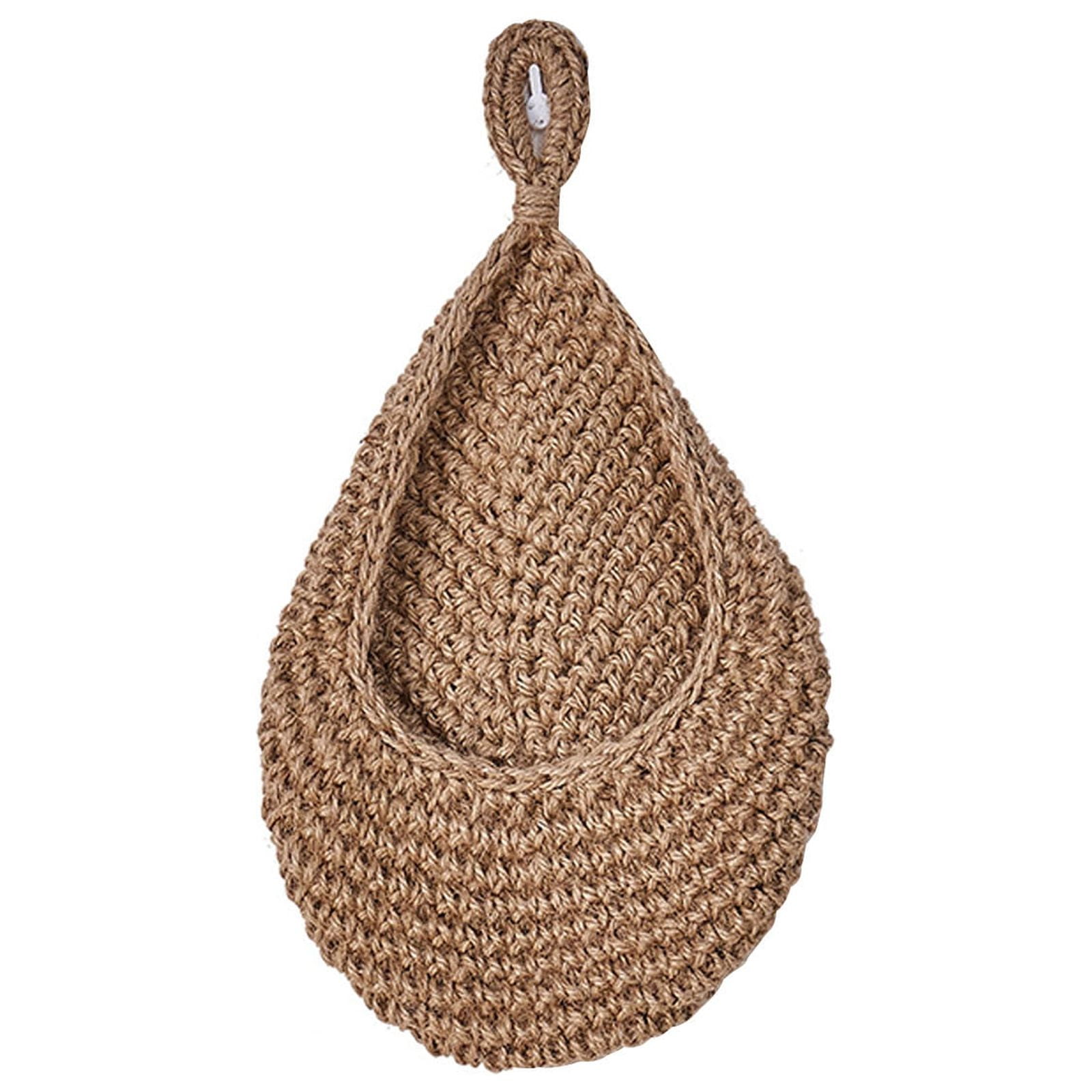Lilixerw Wall Hanging Fruit Baskets for Kitchen,Woven Vegetable Hanging ...