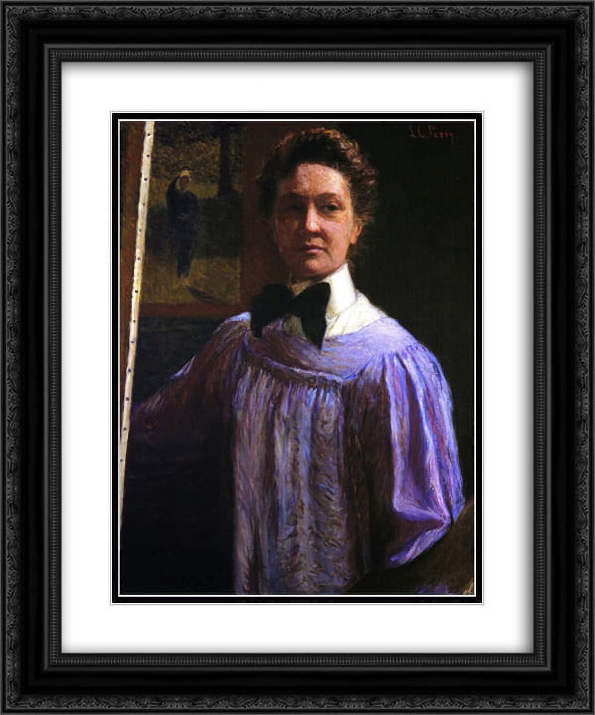 Lilla Cabot Perry 2x Matted 20x24 Black Ornate Framed Art Print 'Self ...
