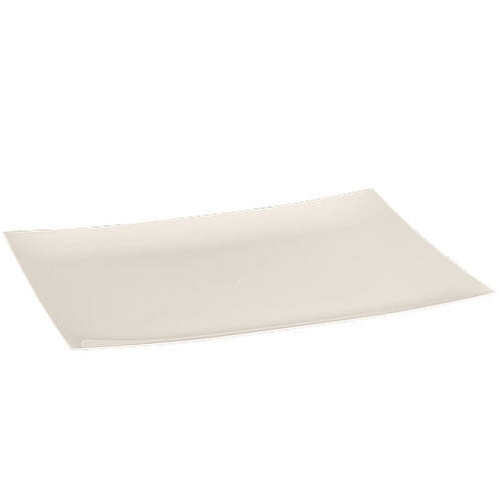 Lillian Dinnerware Plastic Plate, Rectangular, 11.75", Sahara, 10 Ct ...