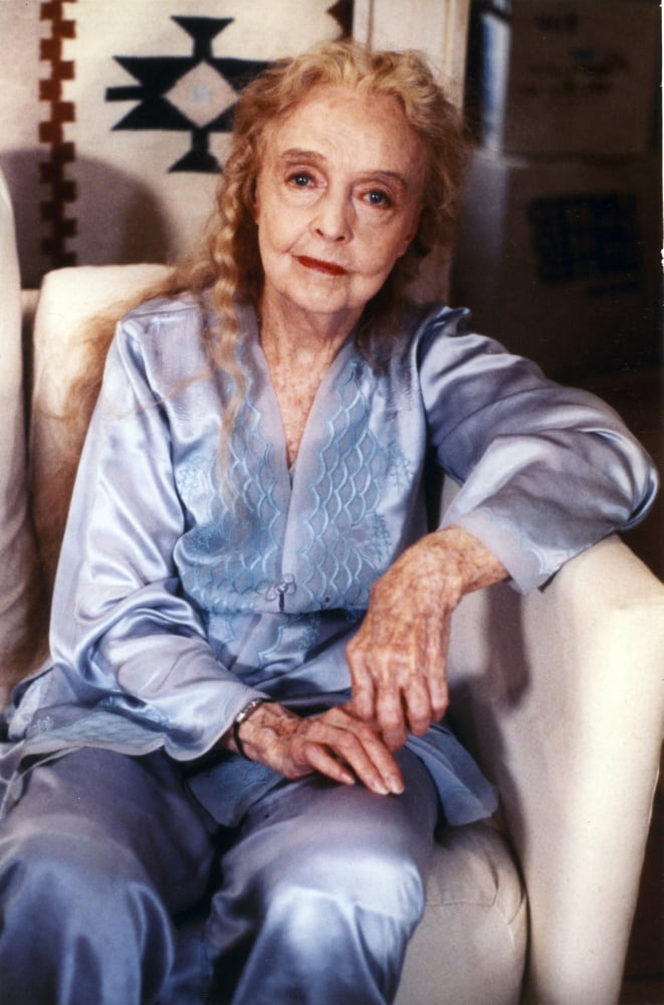 Lillian Gish sitting in Blue Pajamas Portrait Photo Print (8 x 10) - Walmart.com