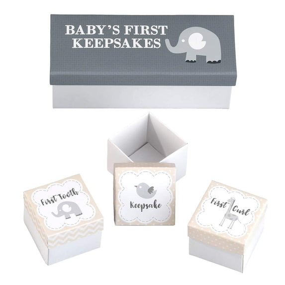 Lillian Rose Set of 3 Baby's First Keepsakes Boxes - Walmart.com