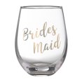 Lillian Rose Gold Bridesmaid Stemless Wine Glass