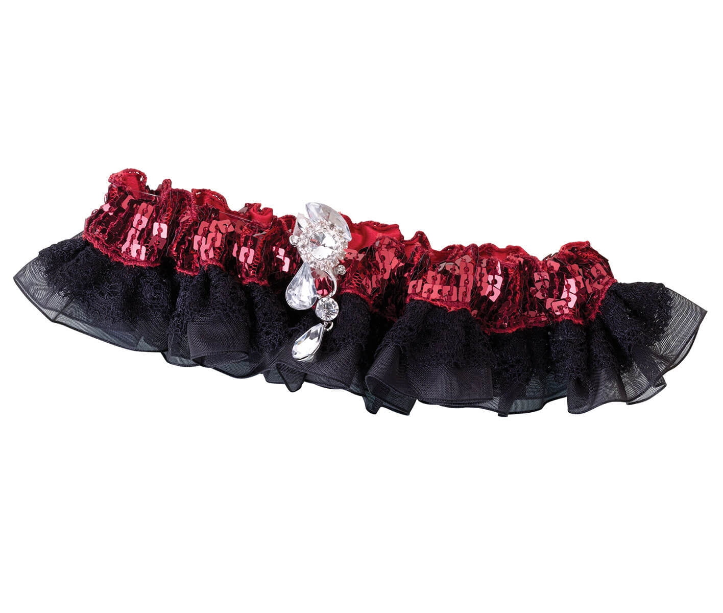 Lillian Rose Sparkly Red Sequin and Satin Garter - Walmart.com