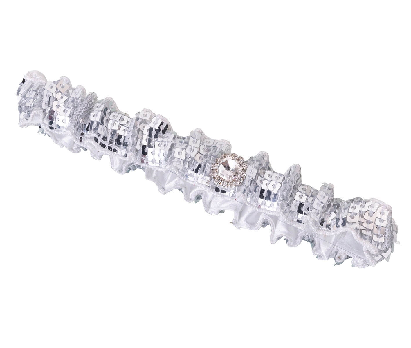 Lillian Rose Sparkly Silver Sequin Garter - Walmart.com