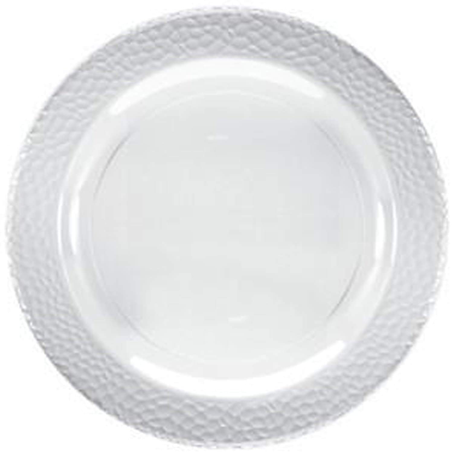 Lillian Tablesettings Pebbled 10.25" Clear Dinner Plastic Plate: Qty ...