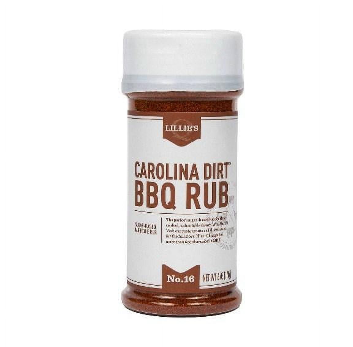 Lillie's Q Carolina Dirt BBQ Rub, 6 oz Sugar-Based Seasoning for ...
