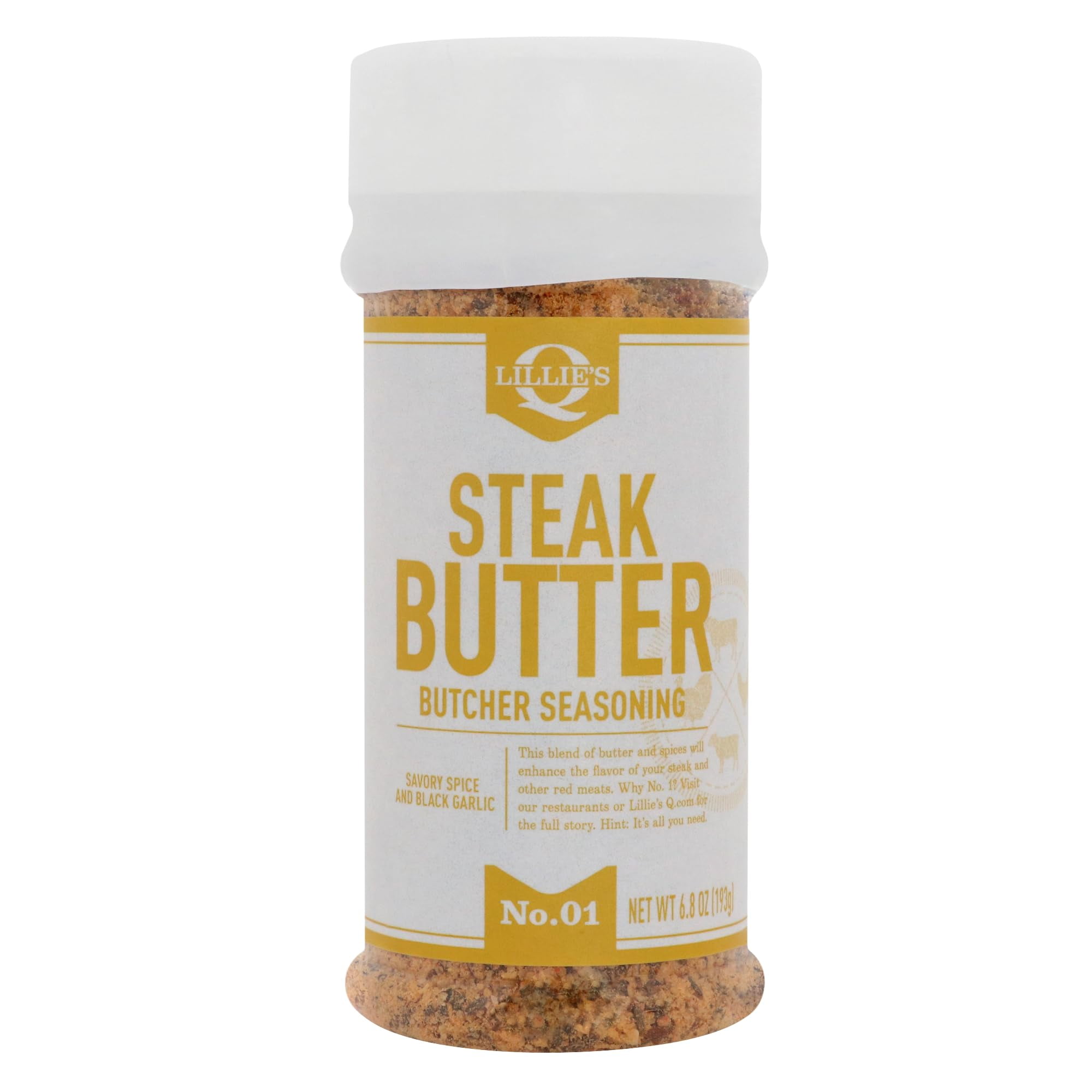 Lillie’s Q - SCH4 Steak Butter Seasoning, All-In-One Steak Seasoning with Butter, Garlic, Salt ...