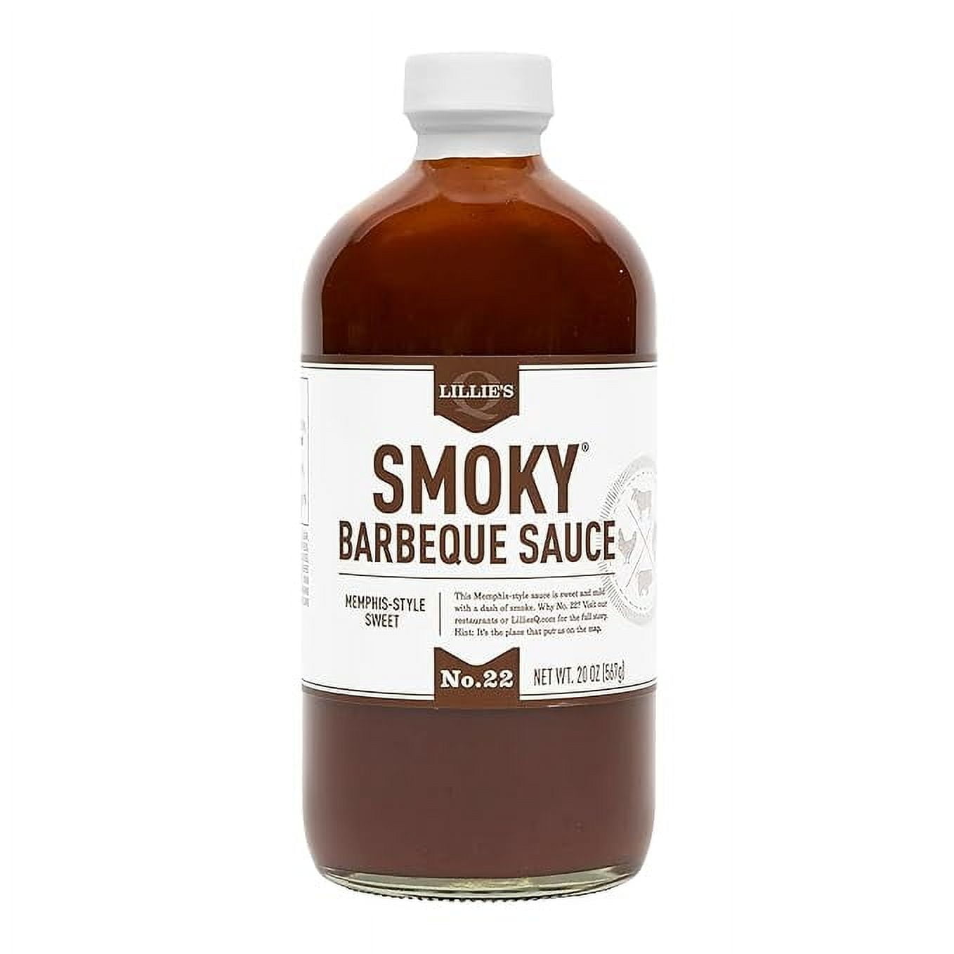 Lillie's Q - Smoky Barbeque Sauce, Gourmet BBQ Sauce, Sweet Brown Sugar BBQ Sauce, Mild Smoky ...